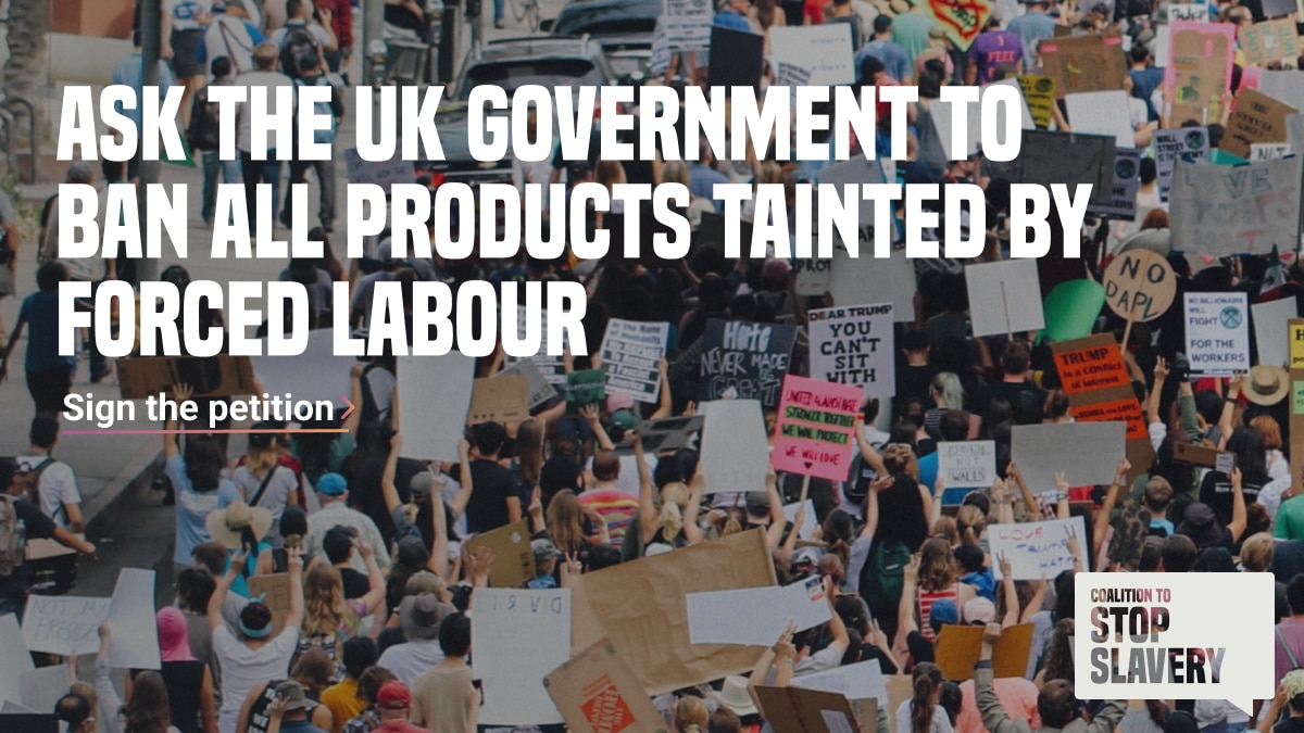 Sign the petition - Coalition to Stop Slavery